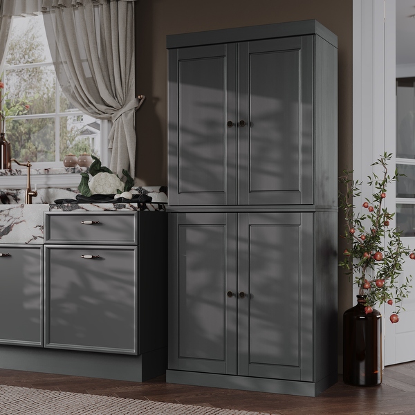 Solid wood pantry cupboard store